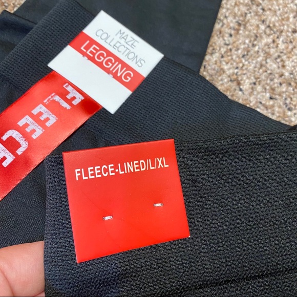 Maze Collection | Pants & Jumpsuits | Nwt Fleece Lined Leggings Black ...